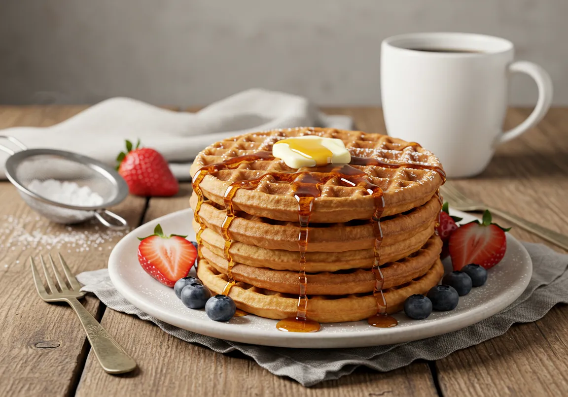 Como Fazer Waffle Caseiro: Receita Simples e Deliciosa - Confeitaria Fácil